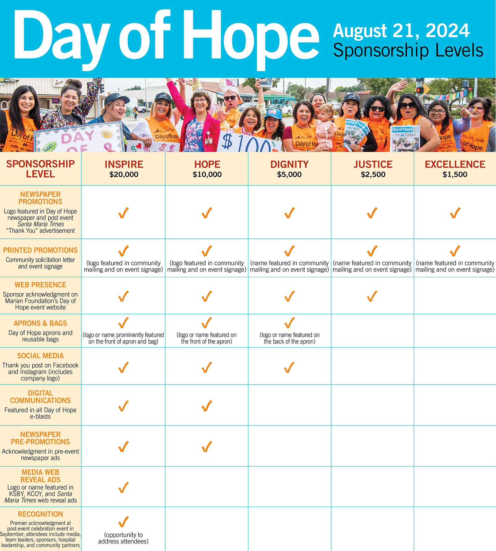 Day of Hope 2024 Sponsorships - Arroyo Grande Community Hospital ...